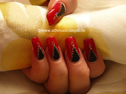 Zipper as nail art decoration - Nail art designs